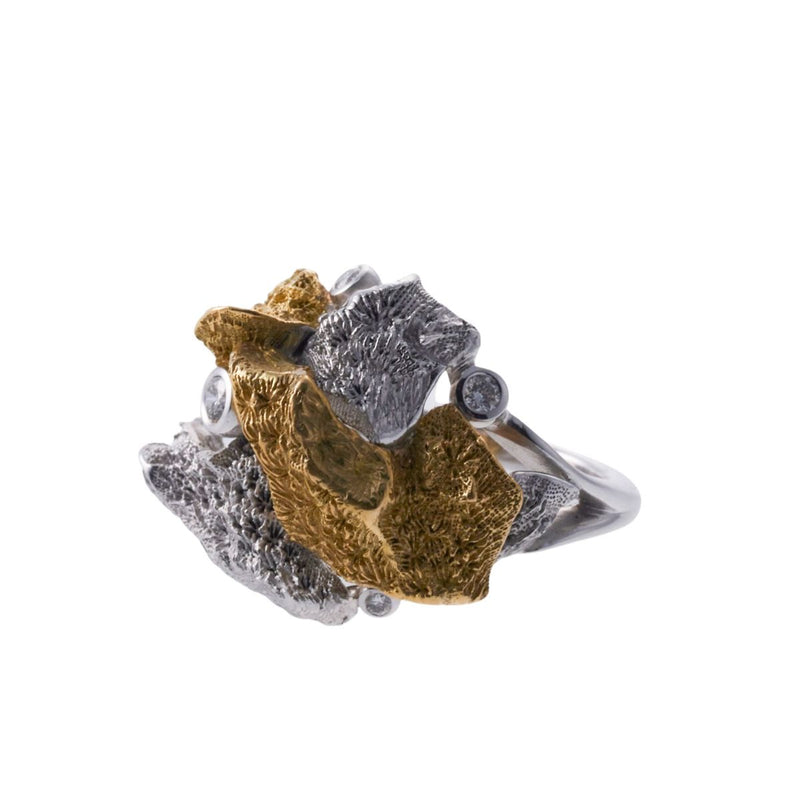 Gilbert Albert Diamond Gold Free Form Ring – Oak Gem