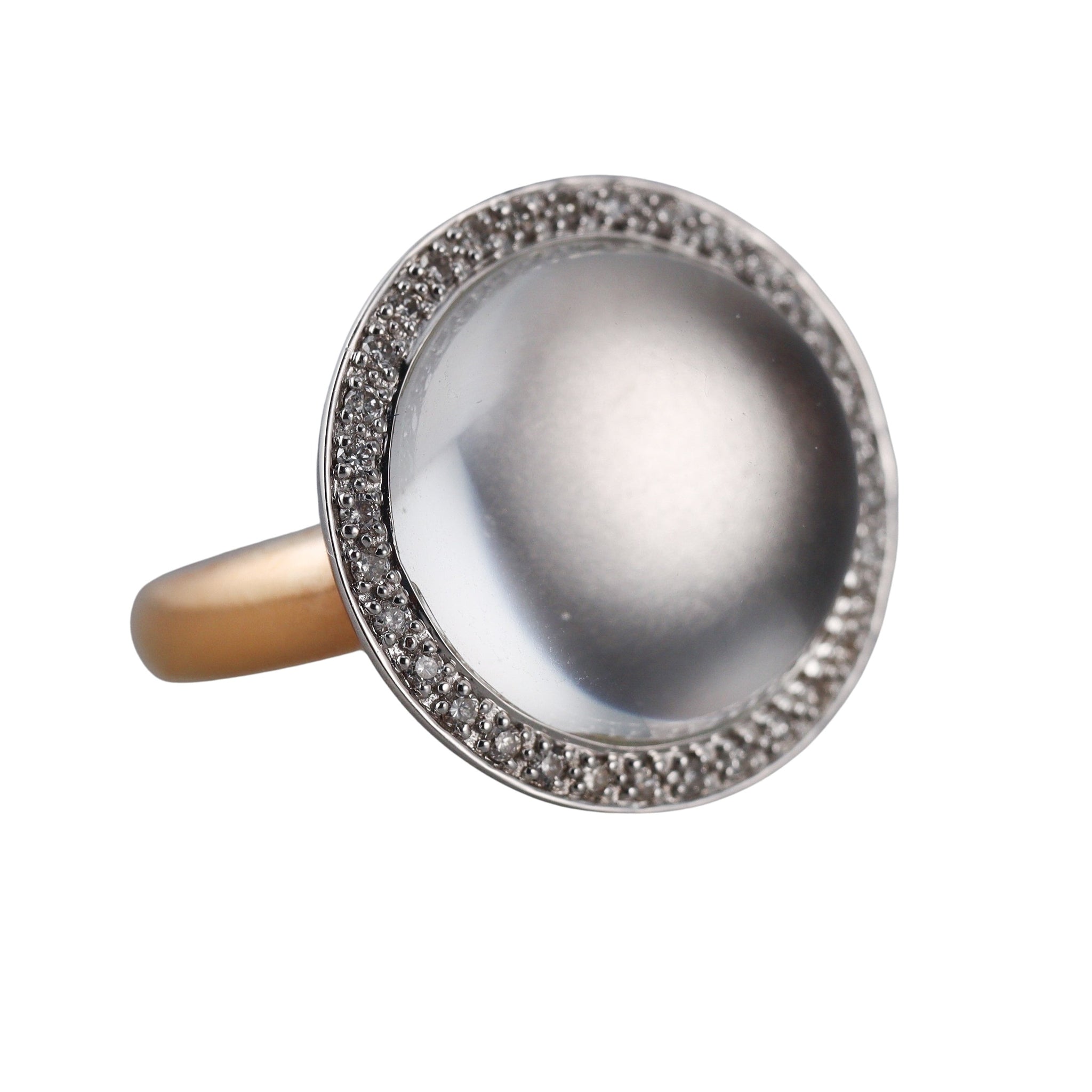 Mimi Milano Shan Teki Crystal Diamond 18k Gold Ring
