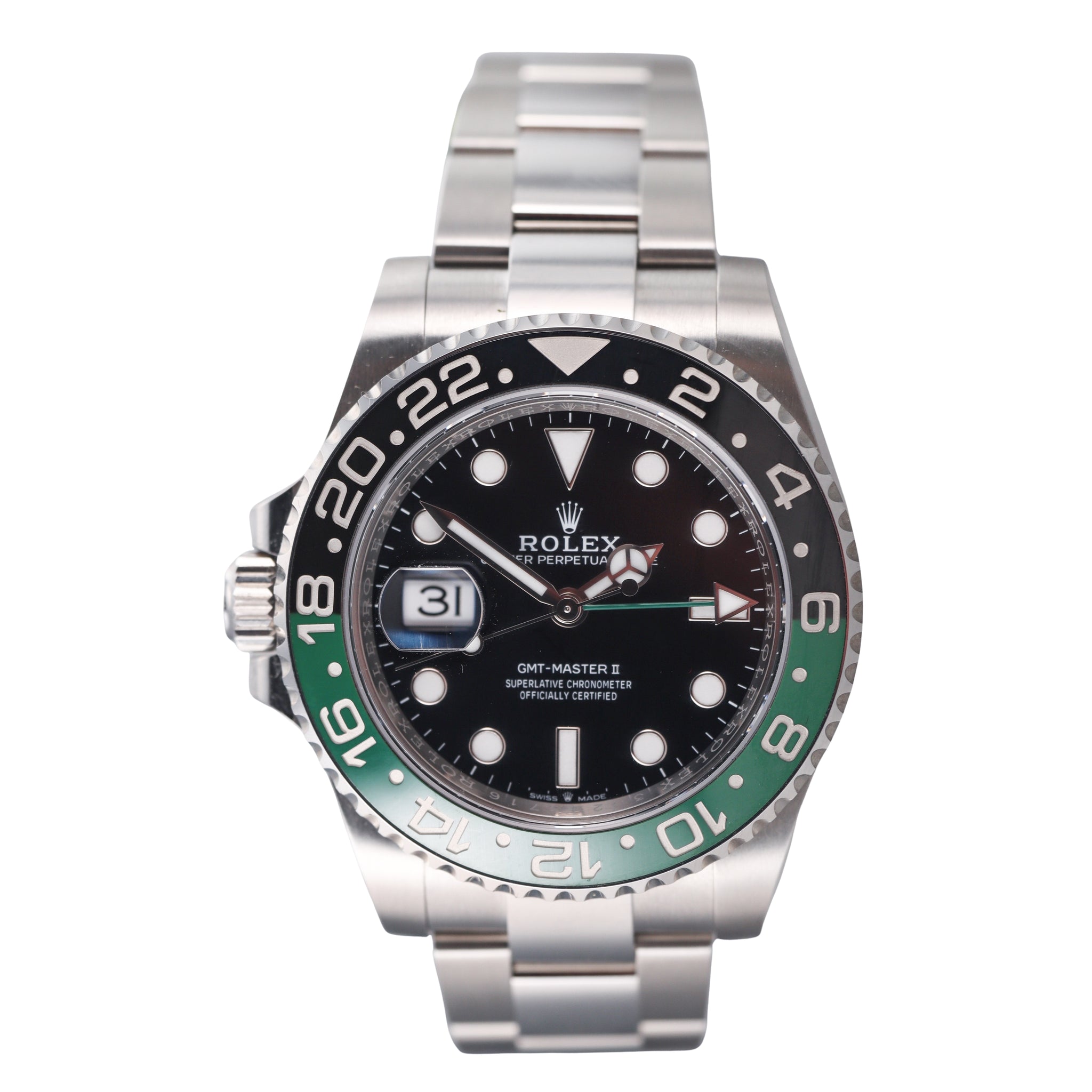 Rolex GMT-Master II Stainless Steel Sprite Men's Watch 126720