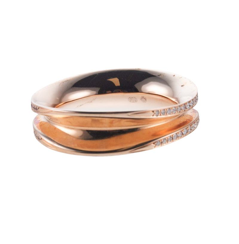 Chopard Rose Gold Diamond Band Ring – Oak Gem